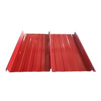 China Self Locked Strip Steel Roof Panel Roll Forming Machine 4kw for sale