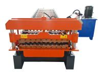 China 380v 50hz Roofing Sheet Roll Forming Machine With Detla System for sale