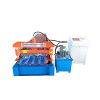 China 0.8mm GI Trapezoidal Sheet Roll Forming Machine 14 Steps for sale