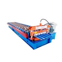 China Reliable Roll Forming Machine roofing sheet manufacturing 45# Steel Rollers Omron Encoder for sale