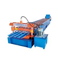China Reliable Roll Forming Machine roofing sheet manufacturing 45# Steel Rollers Omron Encoder for sale