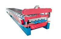 China 0.8mm Trapezoidal Roofing Sheet Roll Forming Machine For Color Steel Metal for sale