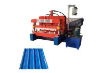 China Customized Design Glazed Tile Roll Forming Machine For Steel Roofing Making for sale