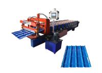 China Customized Design Glazed Tile Roll Forming Machine For Steel Roofing Making for sale