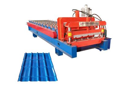 China Customized Design Glazed Tile Roll Forming Machine For Steel Roofing Making for sale