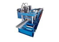 China Adjustable Size Purlin Roll Forming Machine Forming Steps 12 Rows 40# Hydraulic Oil for sale