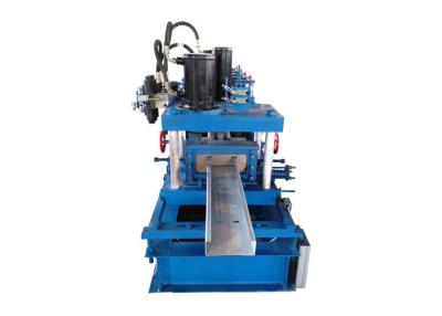 China Adjustable Size Purlin Roll Forming Machine Forming Steps 12 Rows 40# Hydraulic Oil for sale
