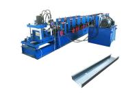 China Automatic C Shape Purlin Roll Forming Machine Blue Color Galvanized Coil Material for sale