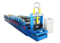 China Length 8-11m Purlin Roll Forming Machine Chain Size 1.5-2 Inch With 7 Shafts Flating Device for sale