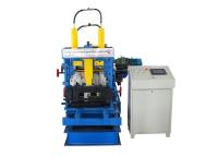 China Length 8-11m Purlin Roll Forming Machine Chain Size 1.5-2 Inch With 7 Shafts Flating Device for sale