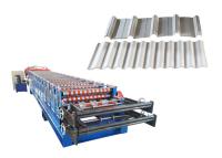 China Efficient Aluminum Roll Forming Machines , Metal Roof Making Machine Chains 1 Inch for sale