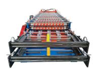 China Two layer exchange freely double layer roll forming machine have hydrualic driving system for sale