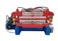 China Customized Color Double Layer Roll Forming Machine Sprocket P-25.4 Roller Station 9-11 for sale
