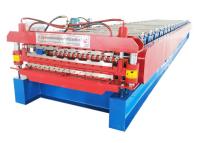 China Full Automatic Double Layer Roll Forming Machine Power 5.5 Kw Size 7000*1500*1600mm for sale