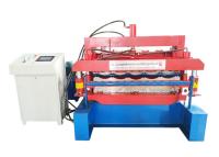 China CE certificate double layer metal roofing sheet glazed tile roll forming machine with two different models for sale