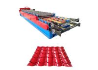 China Double Deck Color Steel Sheet Roof Tile Making 2 Layer Roll Forming Machine For Roof Sheet for sale