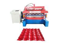 China Roof Tile Double Layer Roll Forming Machine Electric Tension 380V 50 Hz 3 Phase for sale