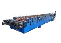 China Rib Roof / Corrugated Sheet Roll Forming Machine Weight 9600kg With PLC Touch Screen for sale