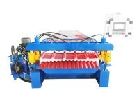 China Trapezoidal Steel Profile Roll Forming Machine , Corrugation Roofing Sheet Making Machine for sale