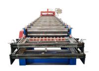 China Glazed Tile Double Layer Roll Forming Machine Sprocket P-25.4 Roller Station 13-14 Rows for sale