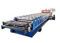 China Trapezoidal Steel Profile Roll Forming Machine , Corrugation Roofing Sheet Making Machine for sale
