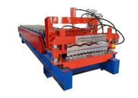 China Glazed Tile Double Layer Roll Forming Machine Sprocket P-25.4 Roller Station 13-14 Rows for sale