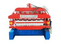 China Color Sheet Double Layer Roll Forming Machine Productivity 20-25 M/Min Shaft Diameter 70mm for sale