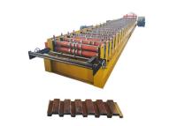 China Diameter 95mm Floor Deck Roll Forming Machine Russian / European Style Pump Power 15kw for sale