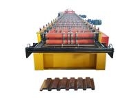 China Hot Roll Steel Deck Roll Forming Machine Speed 8-12 M/Min For High Building Floor Sheet for sale