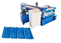 China Blue Trapezoidal Sheet Roll Forming Machine , High Strength IBR Roll Forming Machine for sale