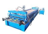 China PLC Controlled Roofing Sheet Roll Forming Machine Dimension L7500 * W1600 * H1300 MM for sale