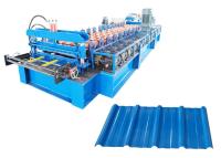 China PLC Controlled Roofing Sheet Roll Forming Machine Dimension L7500 * W1600 * H1300 MM for sale