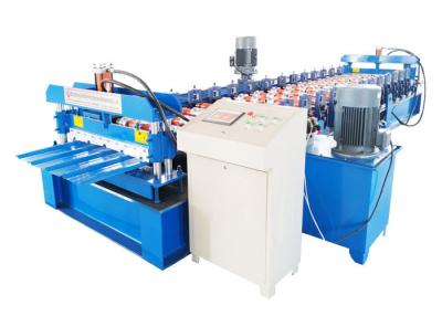 China PLC Controlled Roofing Sheet Roll Forming Machine Dimension L7500 * W1600 * H1300 MM for sale