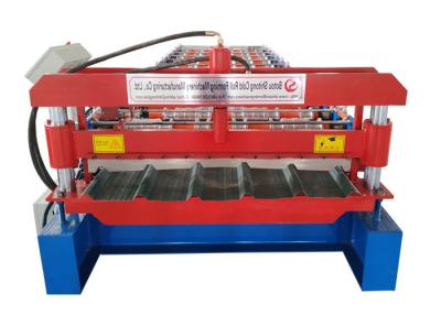 China Trapezoid Roof Iron Sheet Making Machine Coil Inside Diameter 450-550mm Forming Steps 13 for sale