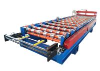 China Trapezoid Roof Iron Sheet Making Machine Coil Inside Diameter 450-550mm Forming Steps 13 for sale