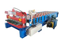 China Aluminium Color Steel Roll Forming Machine , 1050 Model Roofing Sheet Making Machine for sale