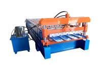 China Building Material Roofing Sheet Roll Forming Machine With 10-15 Rows Roller Station for sale