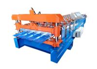 China Building Material Roofing Sheet Roll Forming Machine With 10-15 Rows Roller Station for sale