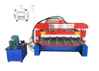 China Zinc Plating Colored Steel Profile Roll Forming Machine Speed 20-25 M / Min for sale