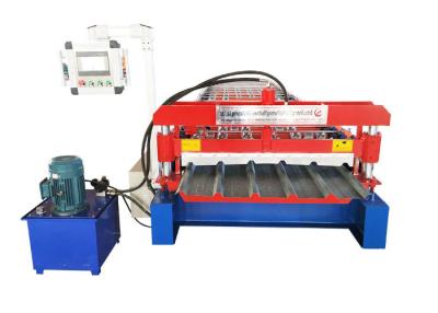 China Zinc Plating Colored Steel Profile Roll Forming Machine Speed 20-25 M / Min for sale