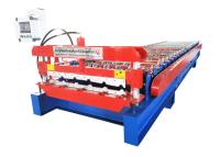 China Zinc Plating Colored Steel Profile Roll Forming Machine Speed 20-25 M / Min for sale