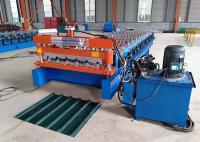 China Color Steel Glazed Tile Roll Forming Machine , Aluminium Roll Forming Machine Weight 3.2T for sale