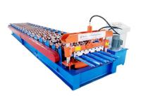 China Hydraulic System Roofing Sheet Roll Forming Machine With Cr12 Full Hard Cutter for sale