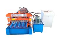 China Hydraulic System Roofing Sheet Roll Forming Machine With Cr12 Full Hard Cutter for sale