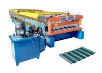 China Trapezoidal Shape Roofing Sheet Roll Forming Machine Side Plate Thickness 16 MM for sale