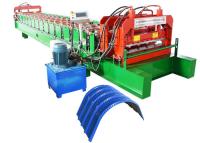 China trapezoid roof panel cold Sheet Metal Roll Forming Machines add crimping for sale