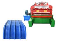 China Two Function Steel Roof Roll Forming Machine With Hydraulic Curving Device for sale