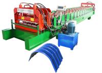 China Two Function Steel Roof Roll Forming Machine With Hydraulic Curving Device for sale