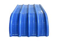 China Flat Rib Roofing Sheet Roll Forming Machine Weight 3.5 Ton With Hydraulic Curving Function for sale