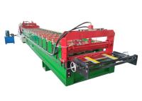 China trapezoid roof panel cold Sheet Metal Roll Forming Machines add crimping for sale
